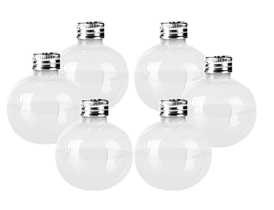 12 pack CLEAR BULB LIQUOR FLASK ORNAMENTS booze tree novelty hanging ...