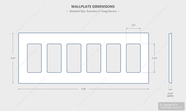 Leviton Almond 6-gang Decora Screwless Snap-on Wallplate Cover GFCI GFI ...