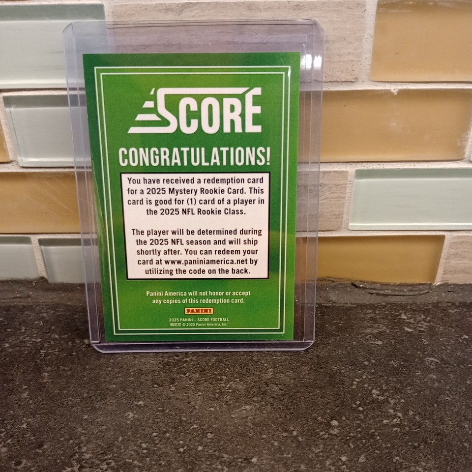 2025 Score MYSTERY ROOKIE 3 #303 Unused Redemption Card | eBay