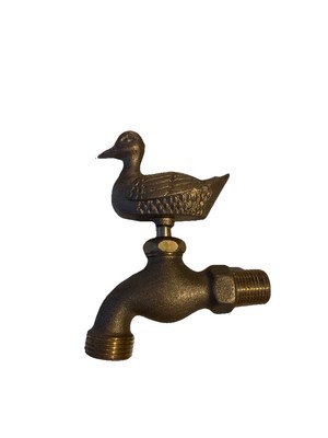 NOS Duck Solid Brass Garden Hose Spigot Faucet Handle Vintage Unused ...
