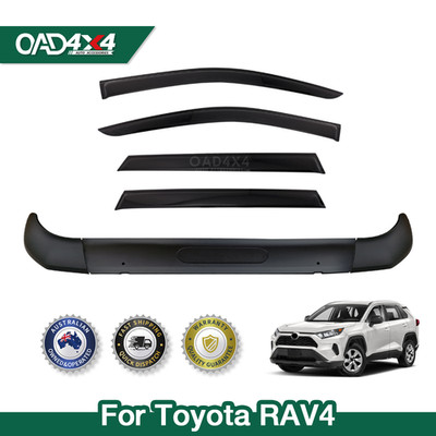 Luxury Weather Shields & Injection Bonnet Protector for Toyota RAV4 ...