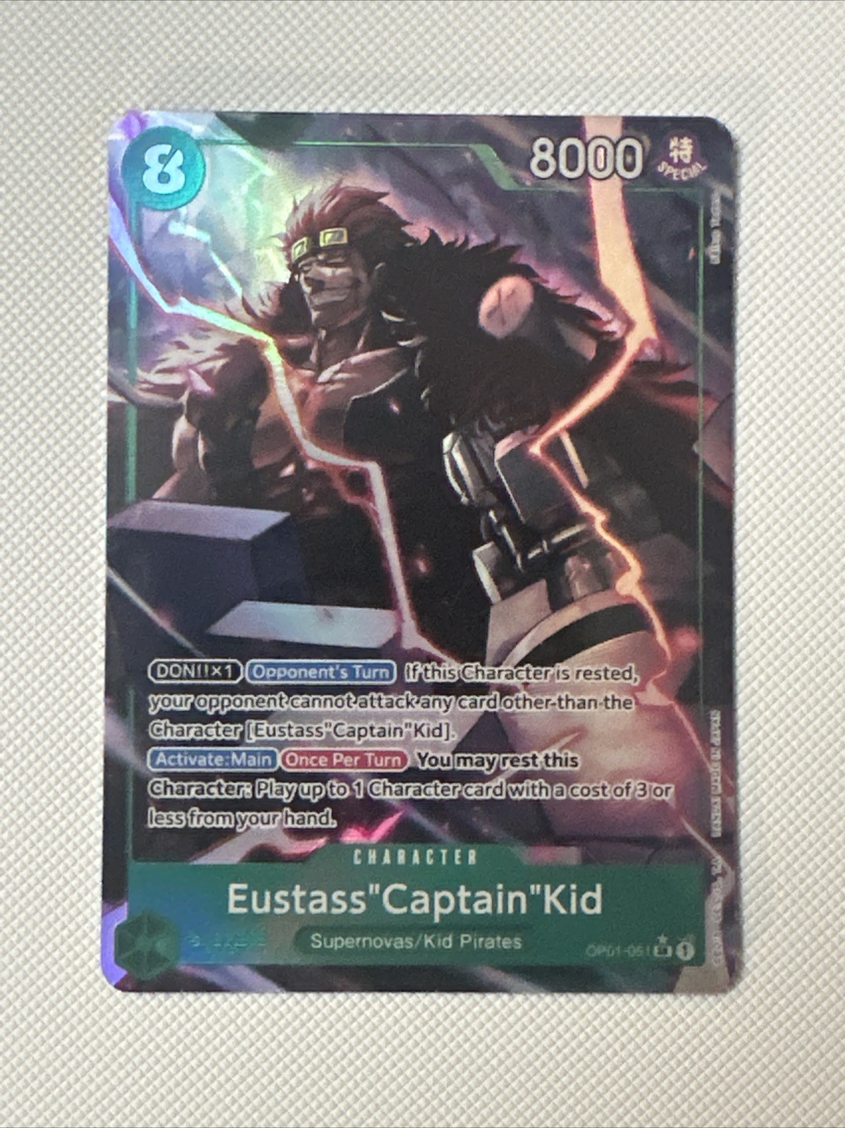 One Piece Alt Art Eustass"Captain"Kid OP01-051 English | eBay
