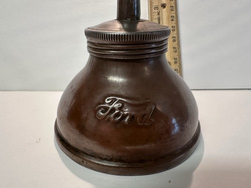 Antique Ford Script Embossed Oiler Oil Can Thumb Squirt. | eBay