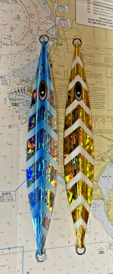 Two Pack 300 Gram Jigs "Glow. Herring Bone Design | eBay