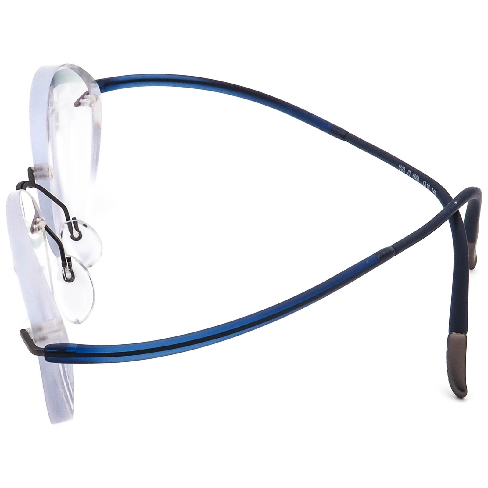Silhouette Eyeglasses 5523 70 6660 Titan Gunmetal/Blue Rimless Austria ...