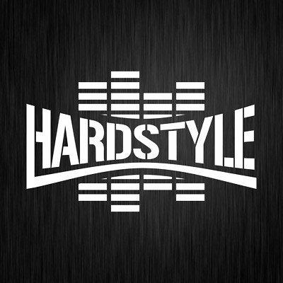 HARDSTYLE EQ Hardtrance Hardcore Club DJ Weiß Auto Vinyl Decal Sticker ...