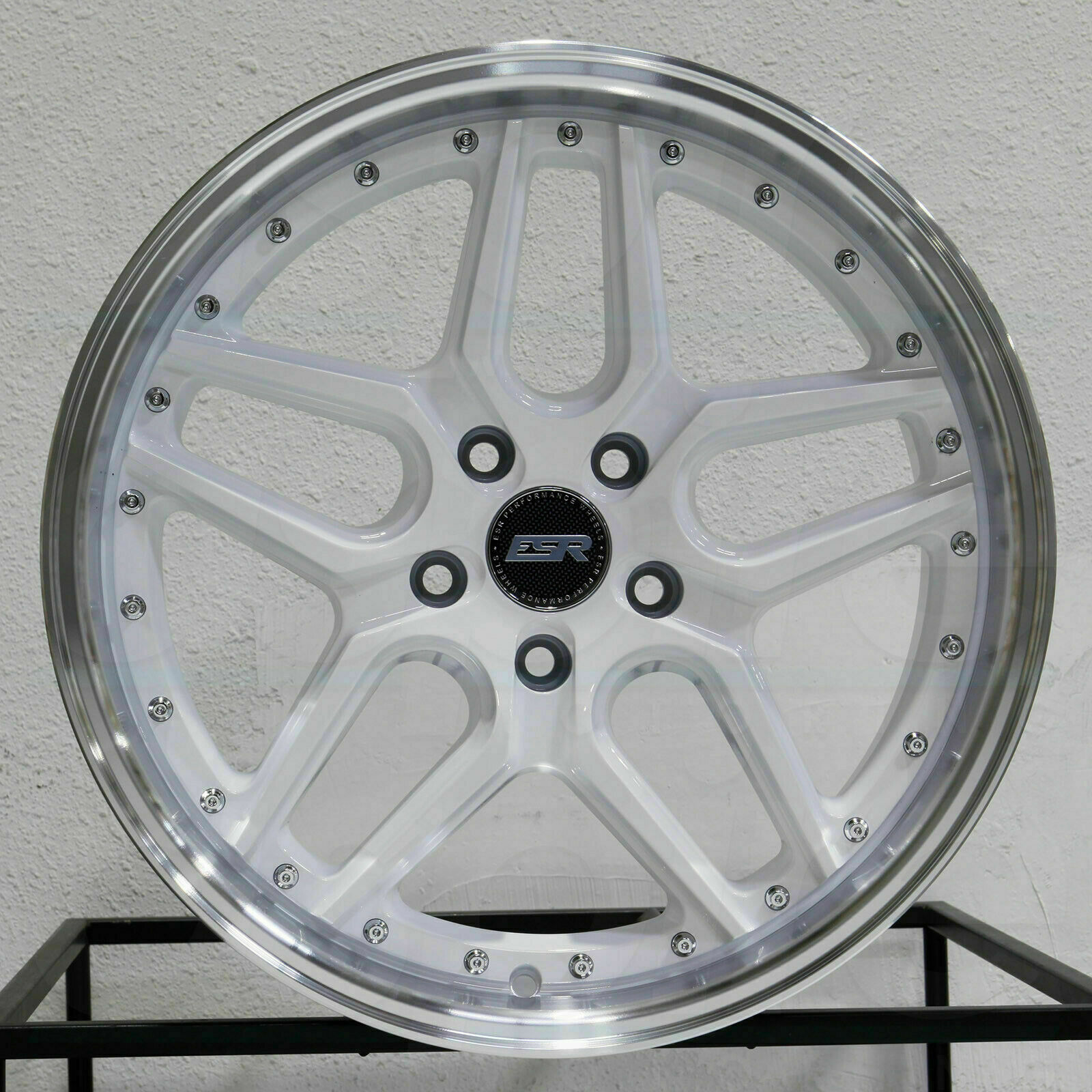 19 ESR CS15 Gloss White Wheels 19x8.5 +30 5x114.3 Rims Set Fits Accord ...