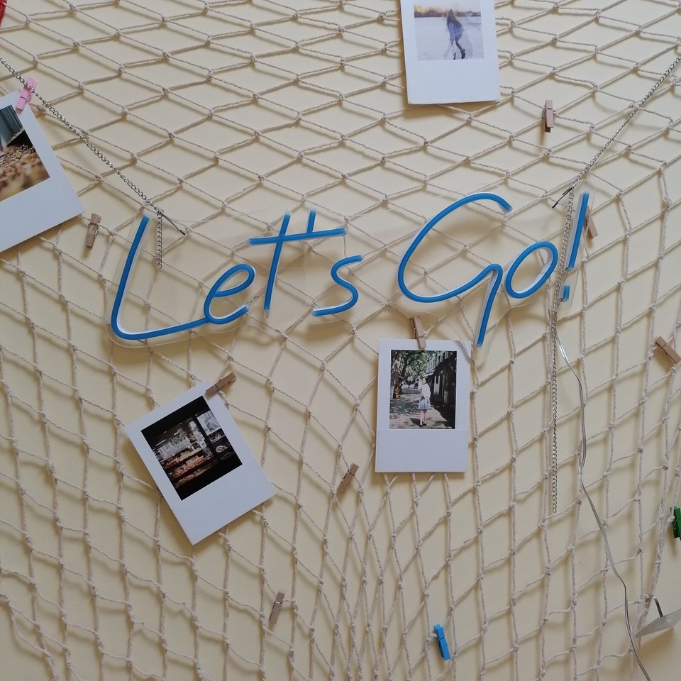 Lets Go Neon Sign Let's Go! Neon Sign Custom Neon Sign Wall Decor Neon ...