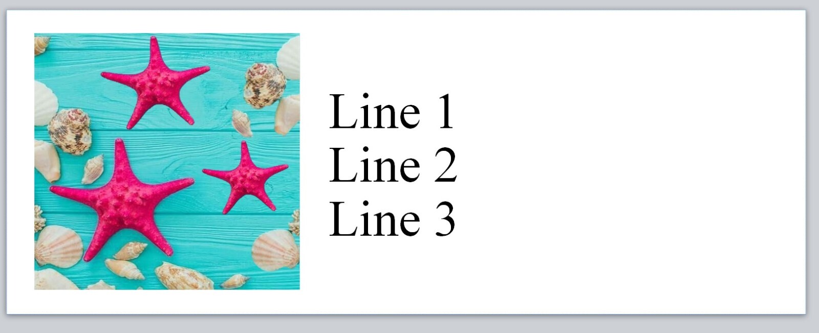 Personalized Address labels Beach Seashells Starfish (JX 139) | eBay