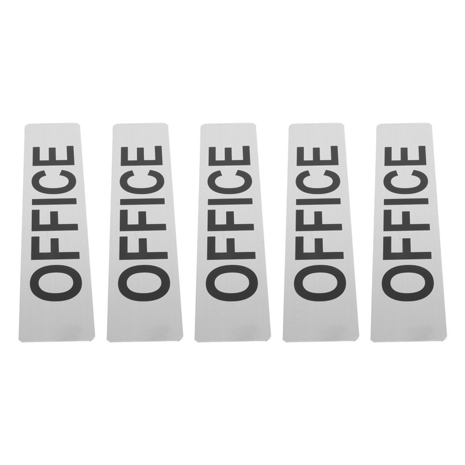 5pcs Aluminum Office Wall Sign: Meeting Room Door Plaque - Metal ...