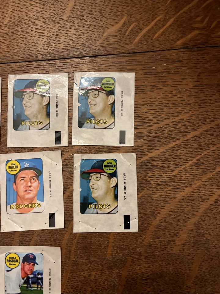 1969 Topps Decals Lot 38 Assorted Low Grade Several HOF | eBay
