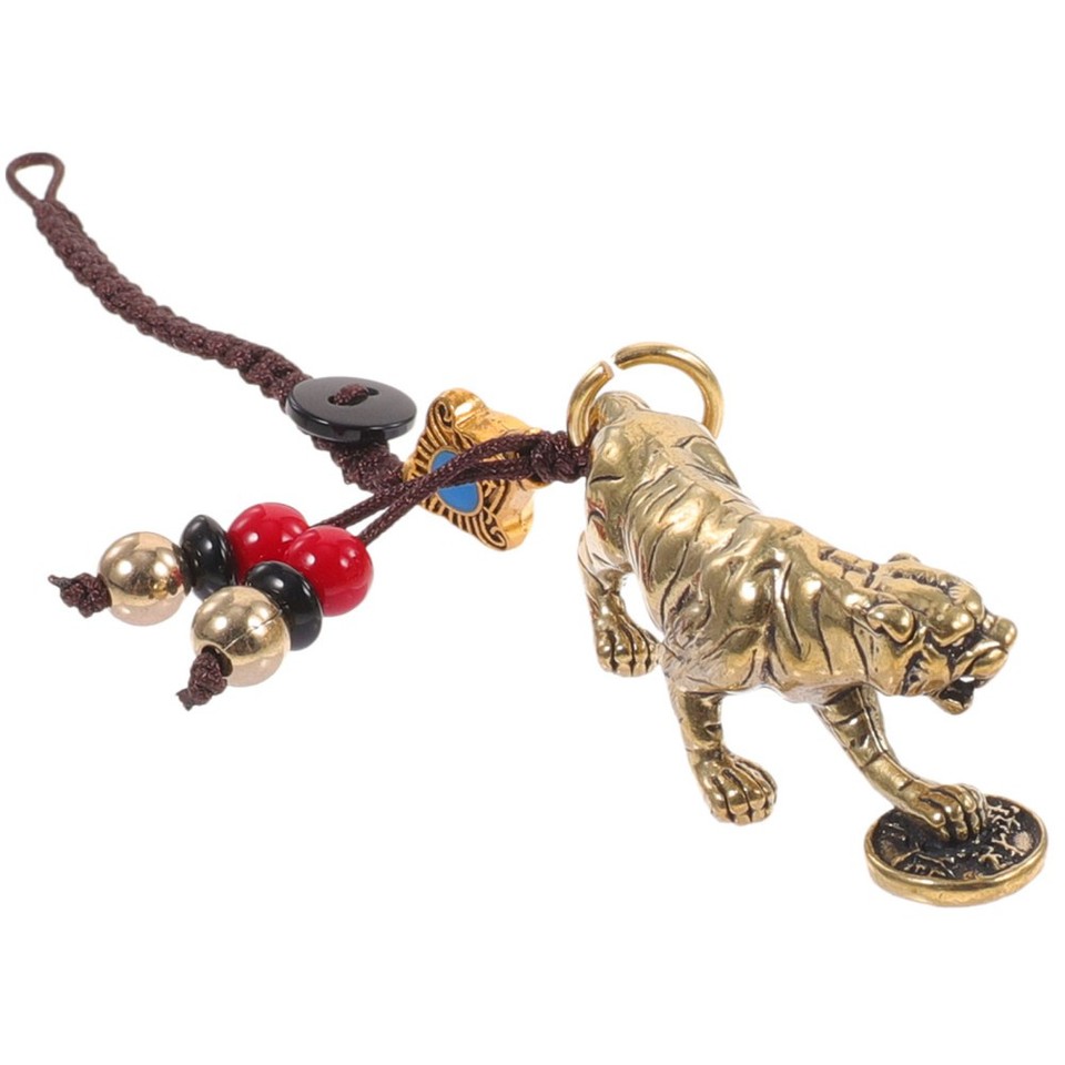 Tiger Pendants Keyring Animal Keychains for Women Chinese New Year's ...