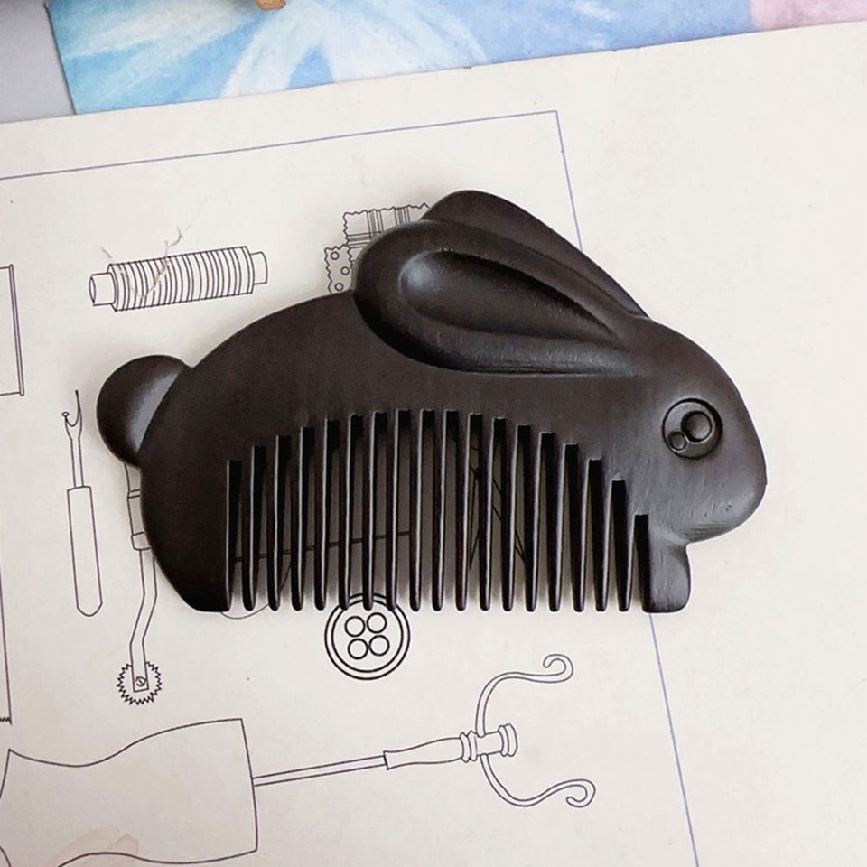 2 PCS Small Combs Bunny Shaped for Women Hair Styling Adorable Portable ...