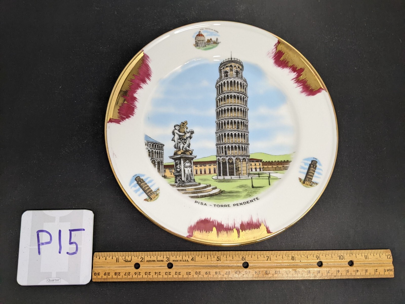 Vintage Souvenir Plate PISA Torre Pendente | eBay