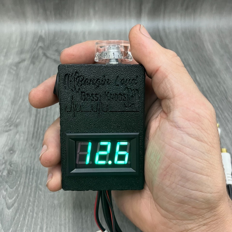 Universal Bass Knob Custom RCA Remote Control Magnetic w/ Voltmeter ...