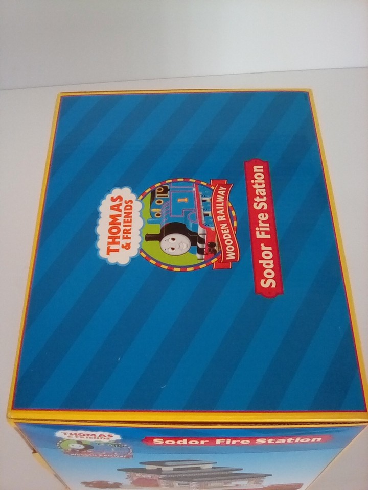 Sodor Fire truck & Train Station Dept NO 36 Wooden Railway Thomas ...