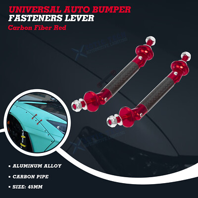2x Adjustable Front Rear Bumper Lip Splitter Support Strut Rod ...