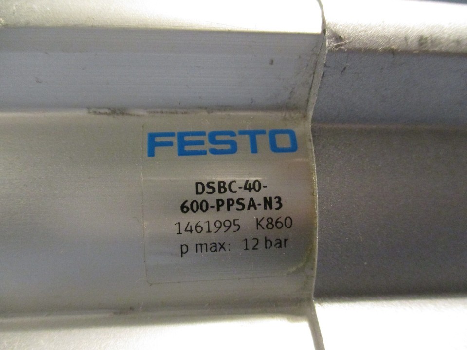 FESTO 14619953 ISO PNEUMATIC CYLINDER DSBC-40-600-PPSA-N3 | eBay