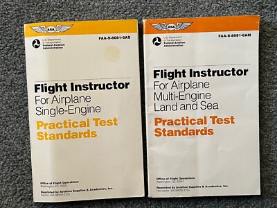 Flight Instructor Practical Test Standards Books Bundle 1991 Single ...