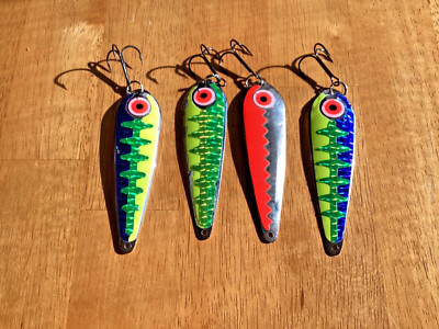 FOUR (4) Pro King Spoons Asst.Colors, Flash & Holographic-Old Stock | eBay