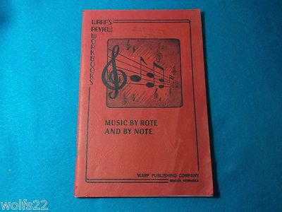 Music ~ by Rote and by Note ~ Review - Workbook ~ Warp Publishing ...