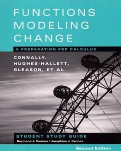 Functions Modeling Change : A Preparation for Calculus by Philip ...