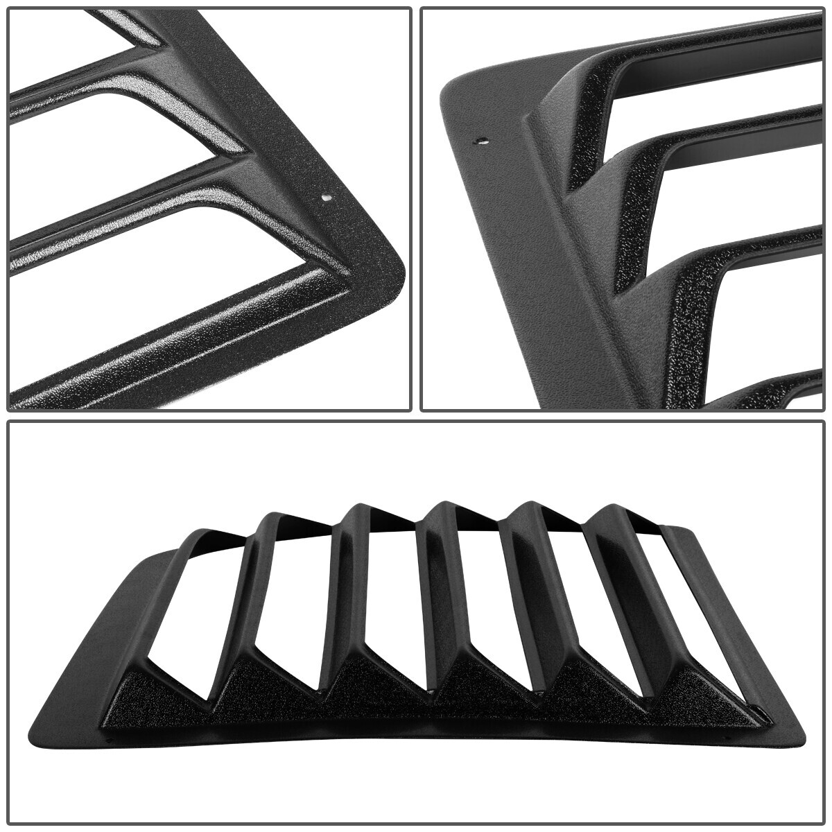 FOR 97-17 CHEVY EXPRESS GMC SAVANA VAN PAIR ABS REAR WINDOW LOUVERS SUN ...