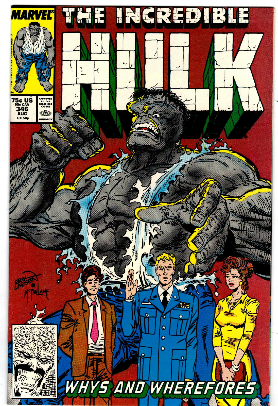 THE INCREDIBLE HULK # 346 - Marvel 1988 (vf) C | eBay