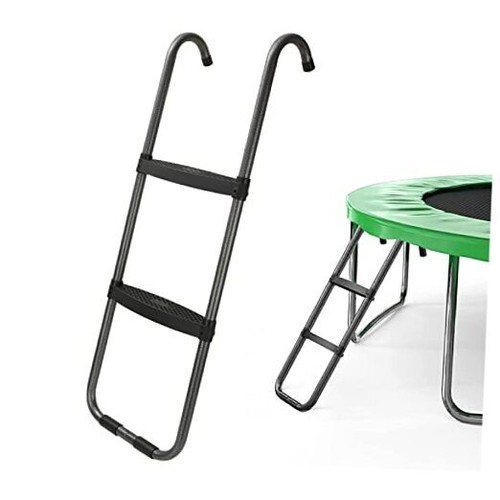 Universal 2-Step Trampoline Ladder, Non-Slip Wide Trampoline Steps Easy ...