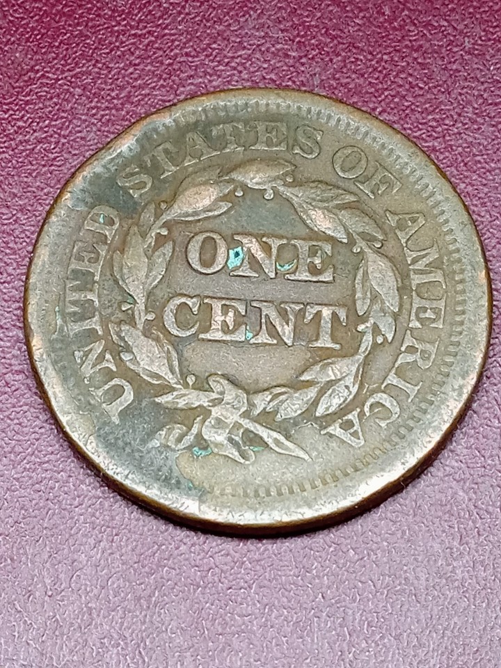 1852 LARGE CENT...Braided Hair...(#LC-101) | eBay