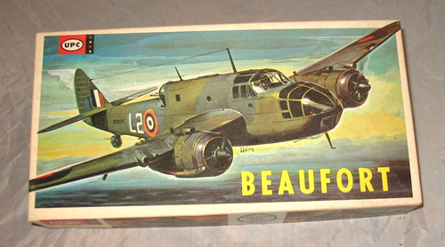 WW2 BR BEAUFORT BOMBER UPC MODEL KIT #5089-100 SEALED PARTS UNBUILT ...