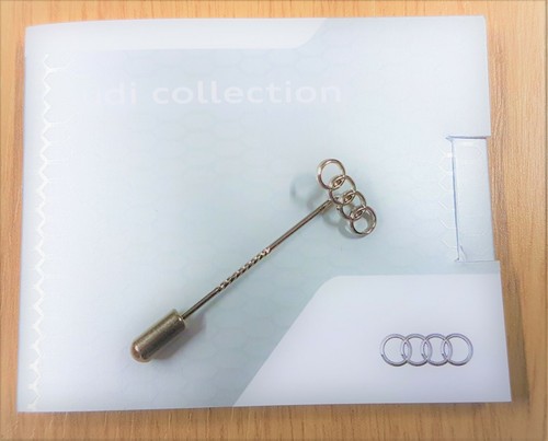 Audi Lapel Pin Ring Silver IN Original Folder - Dimensions 16x6mm | eBay