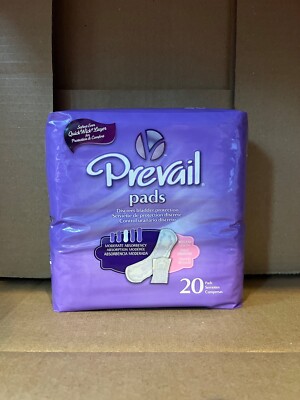 Prevail Daily Pads Moderate Absorbency Discreet Bladder Protection | 20 ...