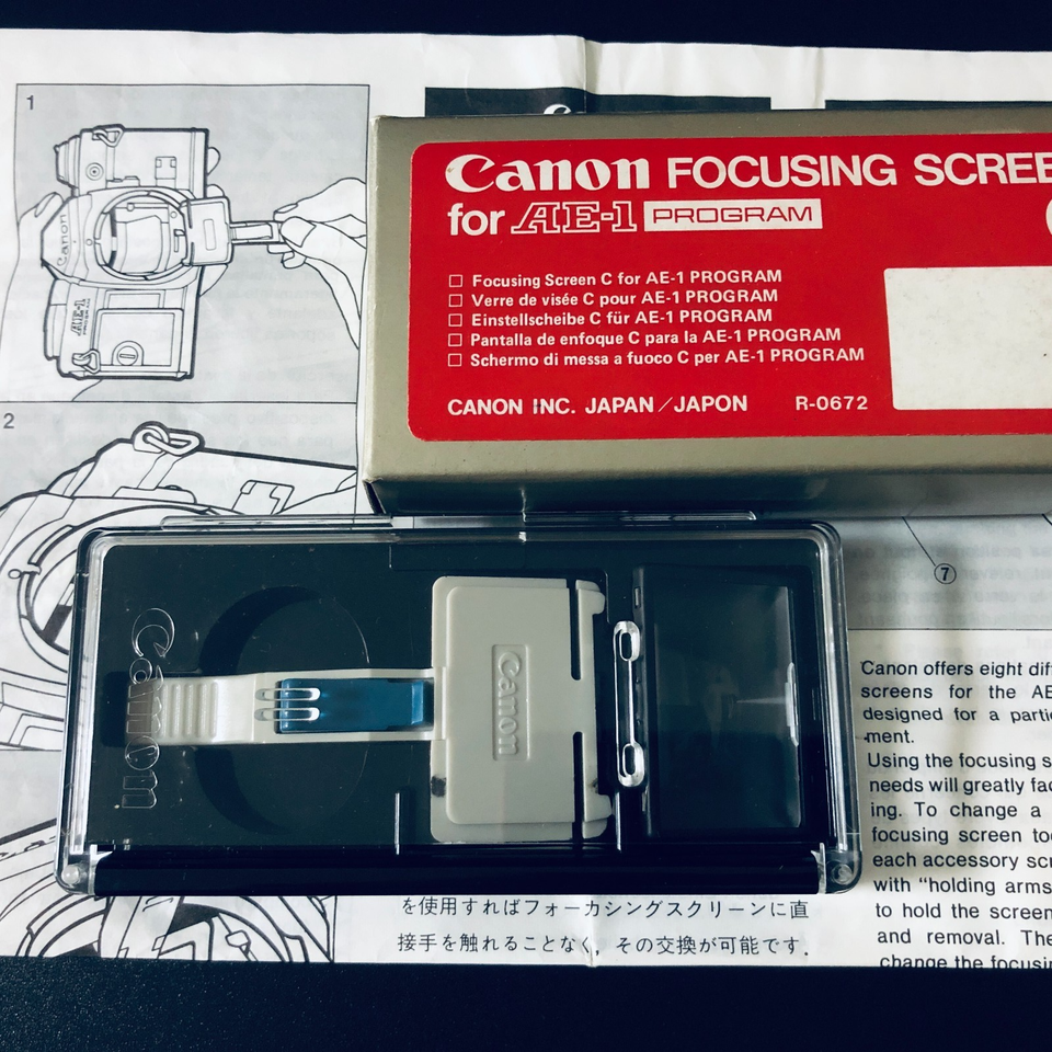 🍙Mint w/Box🍙Canon Focusing Screen type E for AE-1 Program from Japan | eBay