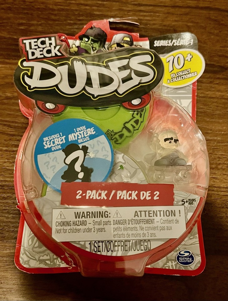 Tech Deck DUDES 2-Pack Series 1 including 1 Mystery Dude Factory Sealed ...