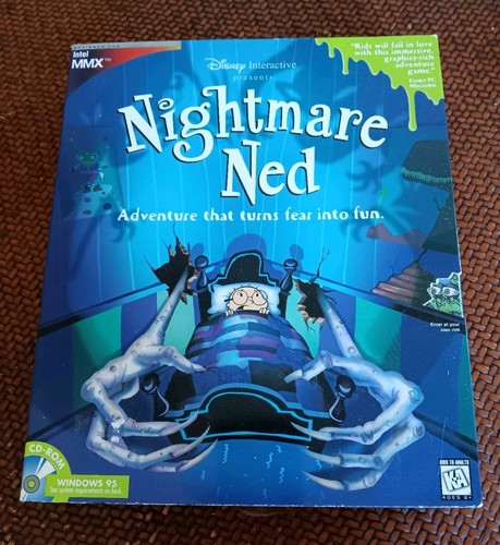 Nightmare Ned PC Game CD-ROM Disney Interactive BIG BOX (1997) RARE | eBay