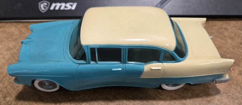 1955 Blue & White Chevy Belair 4 DR Sedan Dealer Promo Friction Model ...
