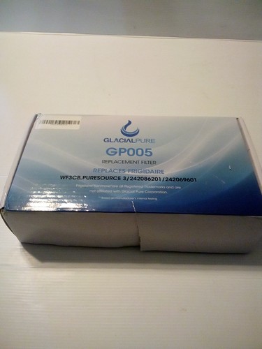 Glacial Pure GP005 Replacement Refrigerator Water Filter Lot of 2 (open ...