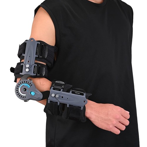 Hinged ROM Elbow Brace Right w/ Sling Stabilizer Adjustable Post ...