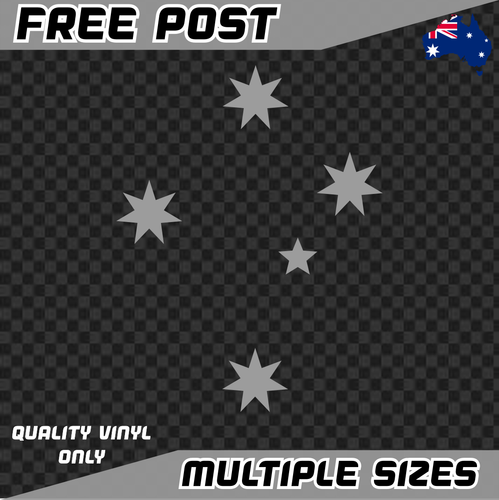 Southern Cross Sticker Decal Vinyl Car Australia Flag Aussie Stars ...