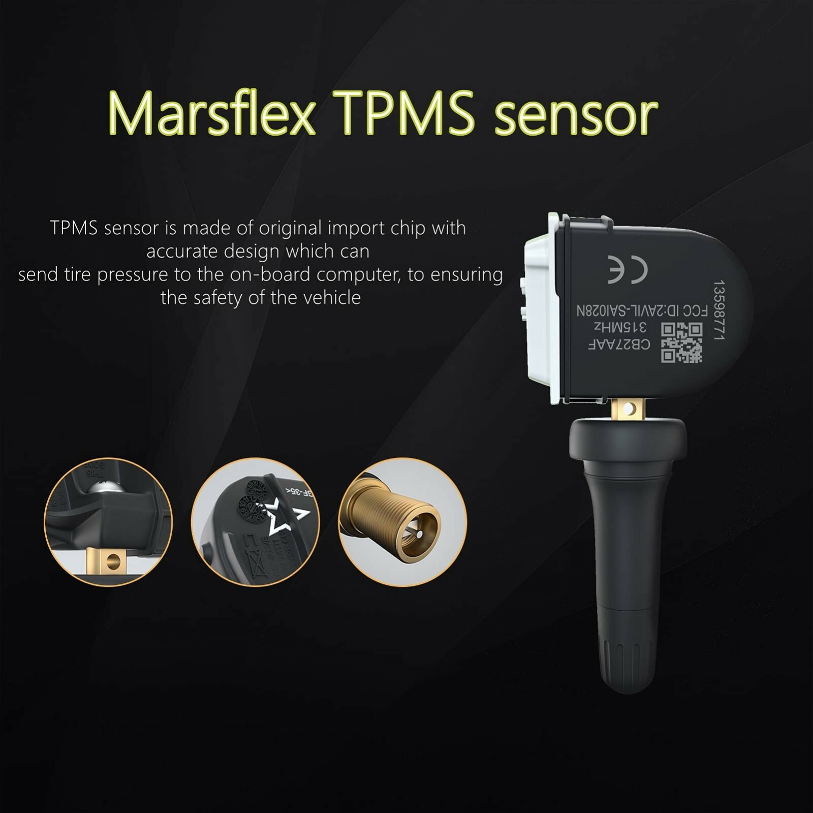 4pcs Tire Pressure Monitoring Sensors TPMS For Saab Hummer Saturn OEM ...