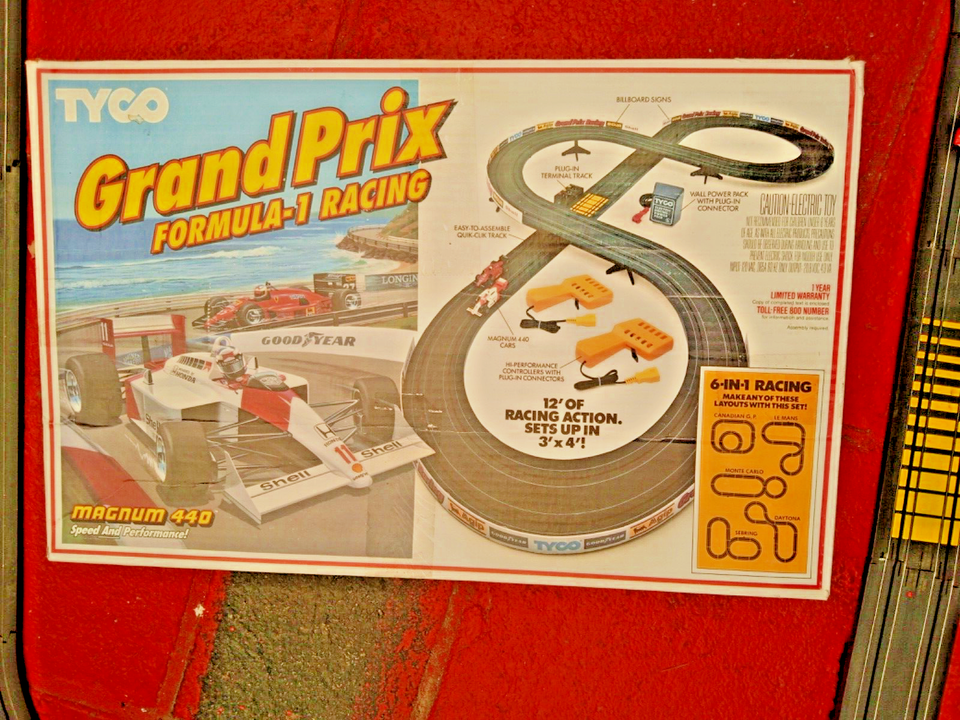 Vintage 1989 Tyco Grand Prix Racing 6204 Slot Cars Set | eBay