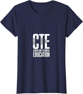 CTE Teacher Coolest Teacher Ever Education Gift Ladies' Crewneck T ...