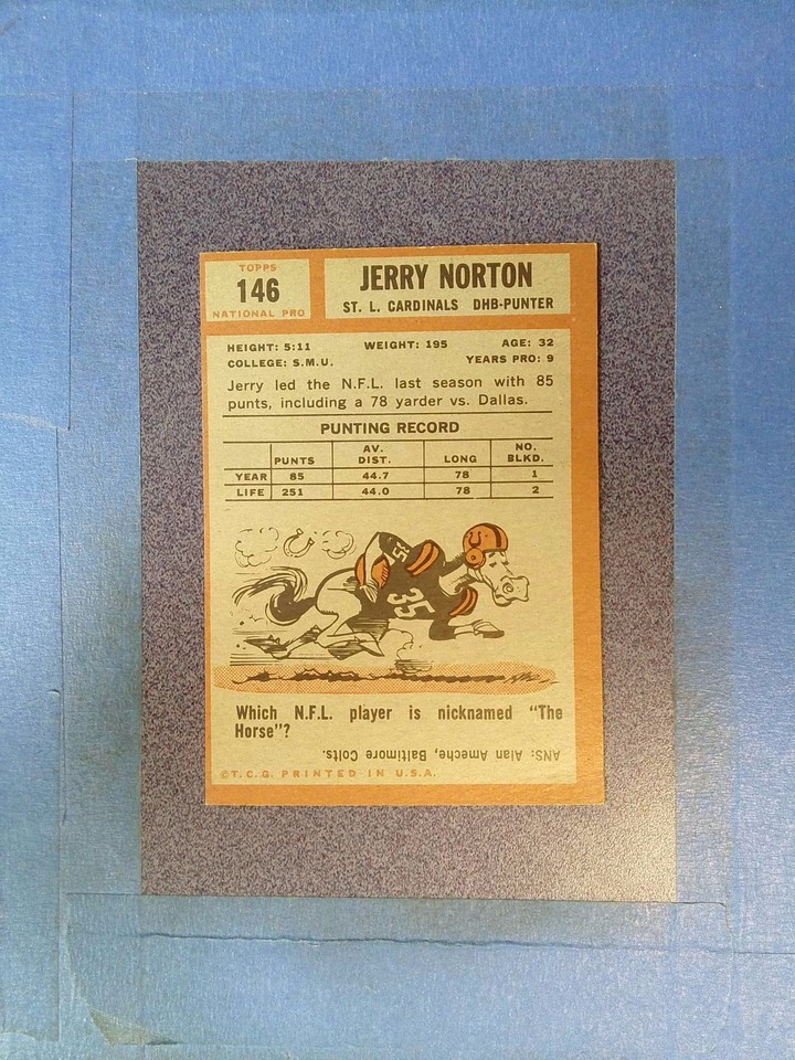 JY26) 1962 Topps #146 JERRY NORTON St Louis Cardinals EX | eBay