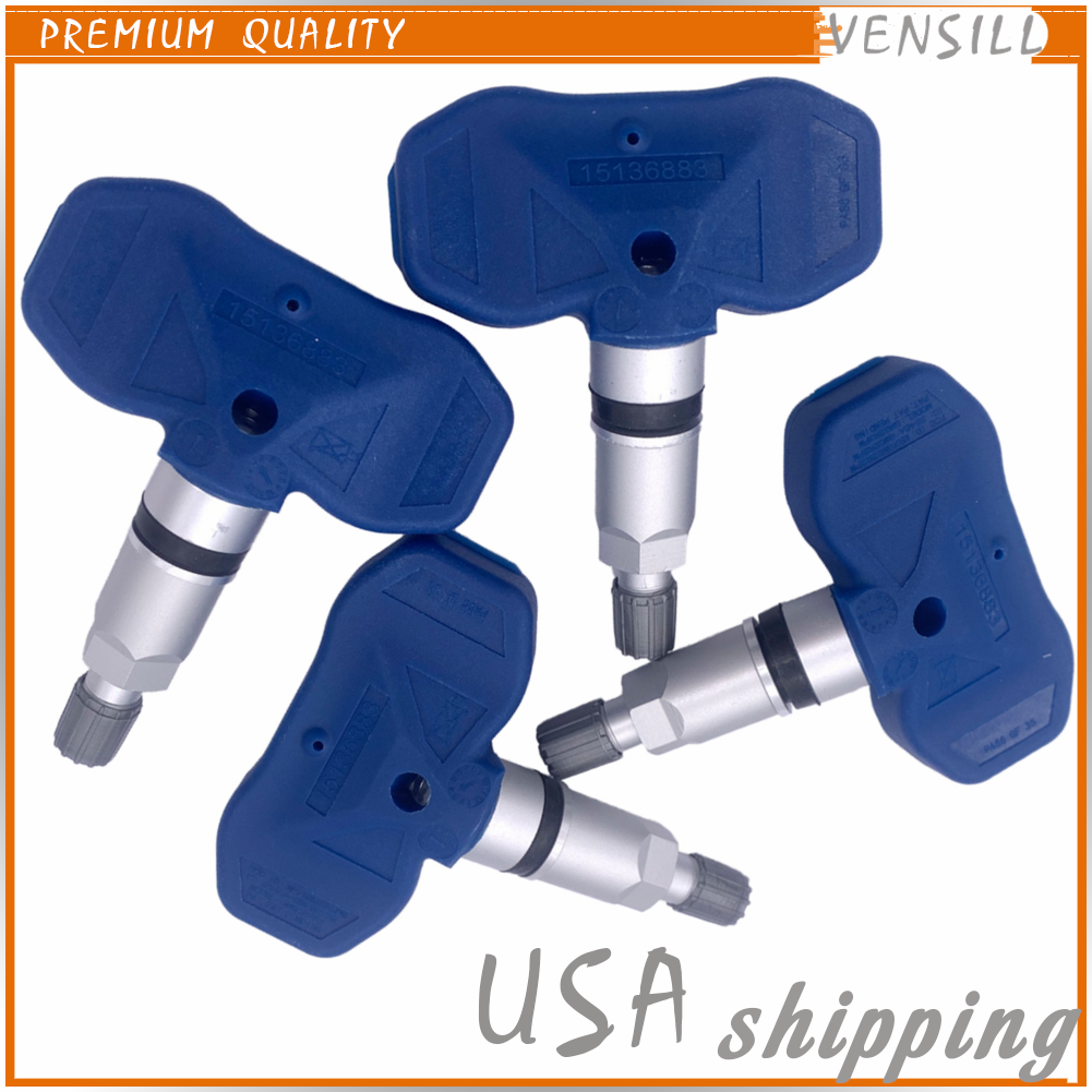 4X Tire Pressure Monitor Sensor For Chevrolet Silverado 1500 Cadillac ...