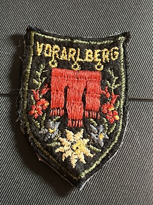 Antico Patch Tessuto Vorarlberg Autriche Vintage Austria Patch | eBay
