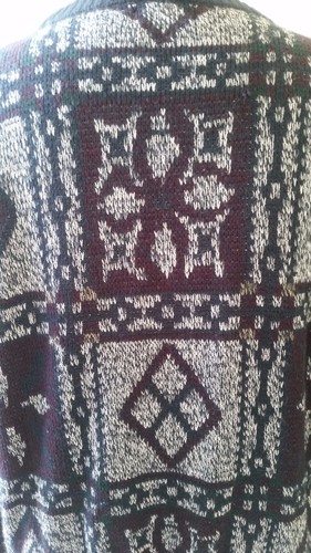 Jeremy Slade Vintage Men Crewneck Pullover Sweater Navy Maroon Plus ...