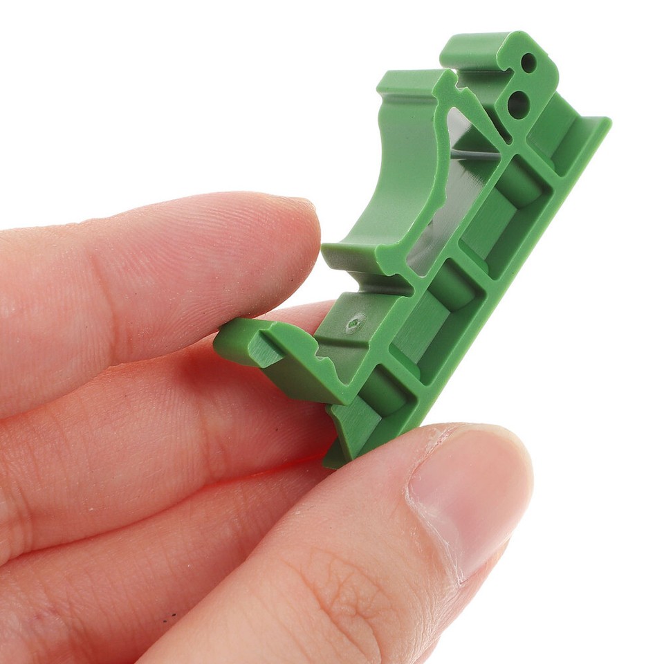 20pcs DIN Rail Carrier Clips PCB Mounting Bracket Holder Control Board ...