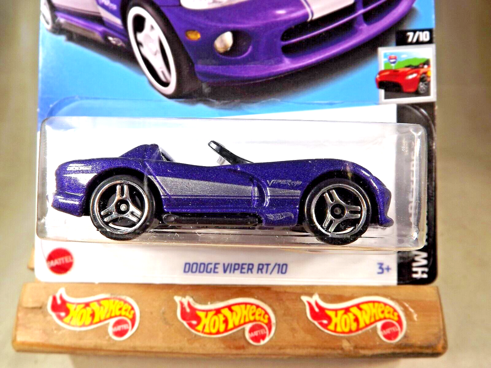 2023 Hot Wheels #131 HW Roadsters 7/10 DODGE VIPER RT/10 Purple w ...