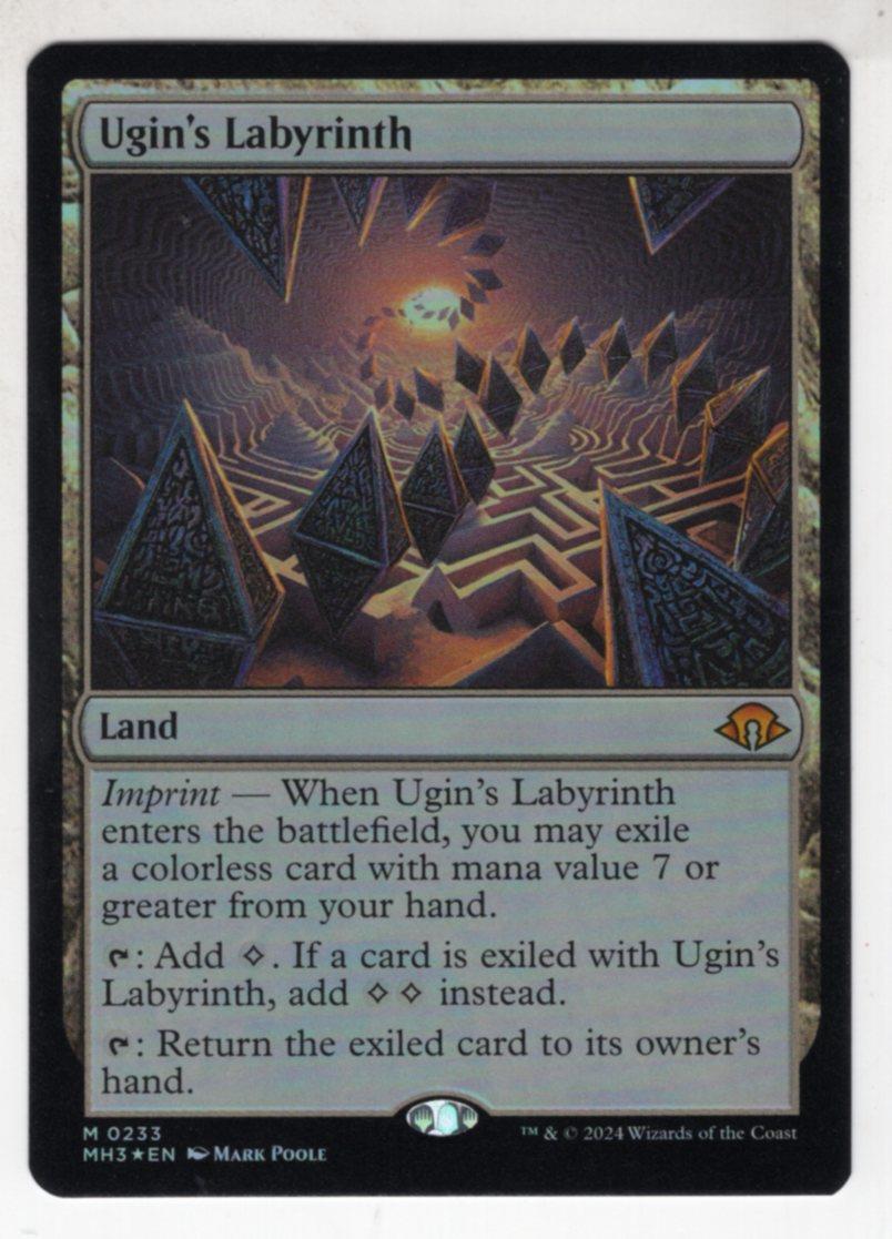 MTG Modern Horizons 3 Foil Mythic Card #233 Ugin's Labyrinth | eBay UK